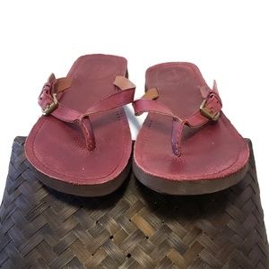 Lucky Brand | Shoes | Women 7 Men Lucky Brand Flip Flop Sandals Red ...